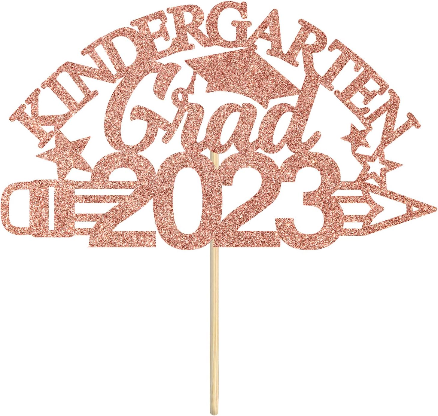 Amazon.com: Kindergarten Grad Cake Topper, Preschool Graduate, Congrats ...
