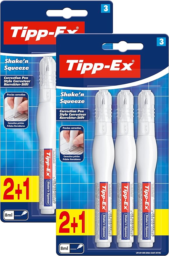 Tipp-Ex Shake and Squeeze Correction Pen 8 ml Each Ideal for the Office ...