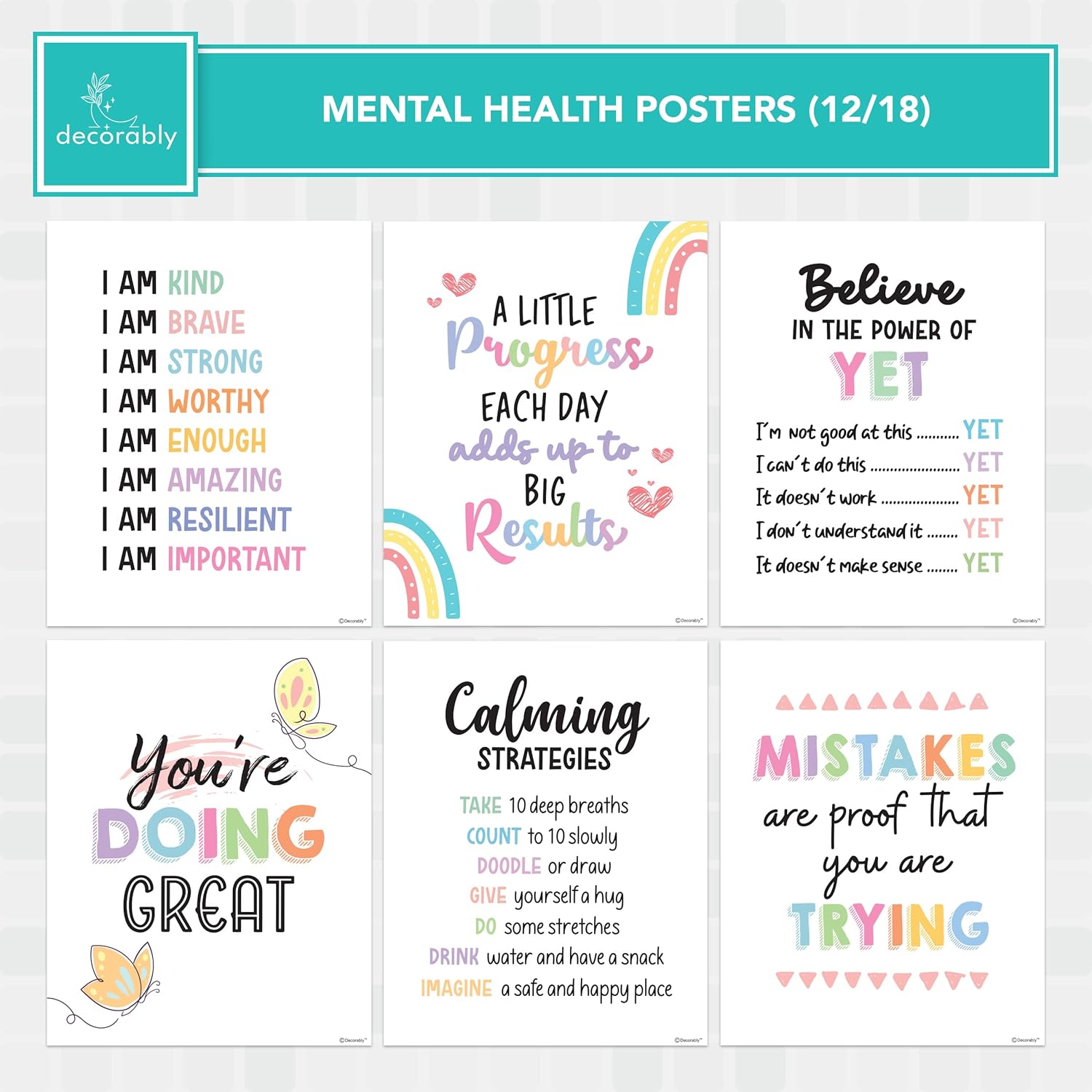 Decorably 18 Mental Health Awareness Posters for Nepal | Ubuy