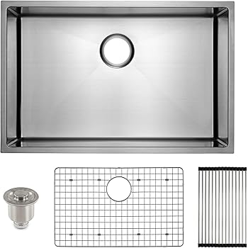 FRIGIDAIRE Undermount Stainless Steel Kitchen Sink, 16 Gauge, Deep ...
