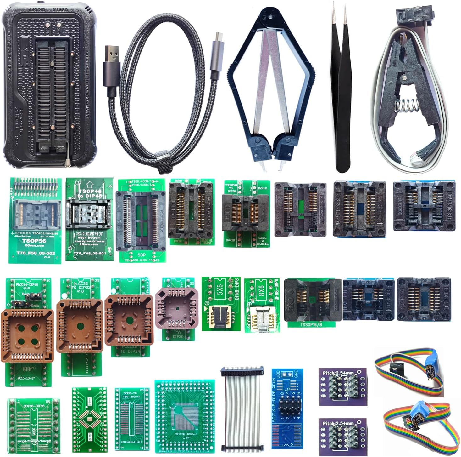 Amazon.com: XGecu T76 Programmer USB3.0 Universal Program 24 Adapters ...