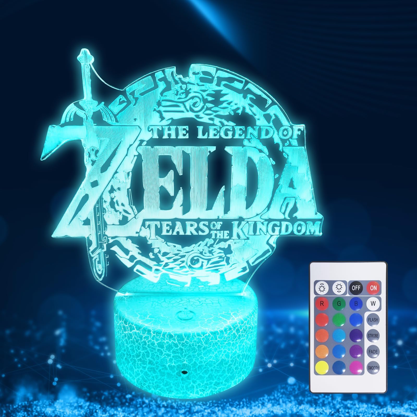 Amazon.com: Fuyeutk Legend of Zelda Night Light- Zelda Merch 3D ...