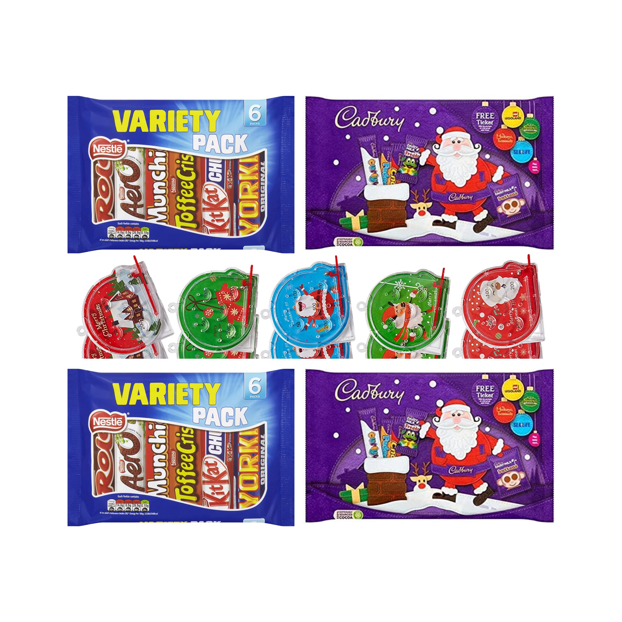 Buy 2x Mixed Chocolate Bar Multipack (264g) & 2x Christmas Chocolate ...