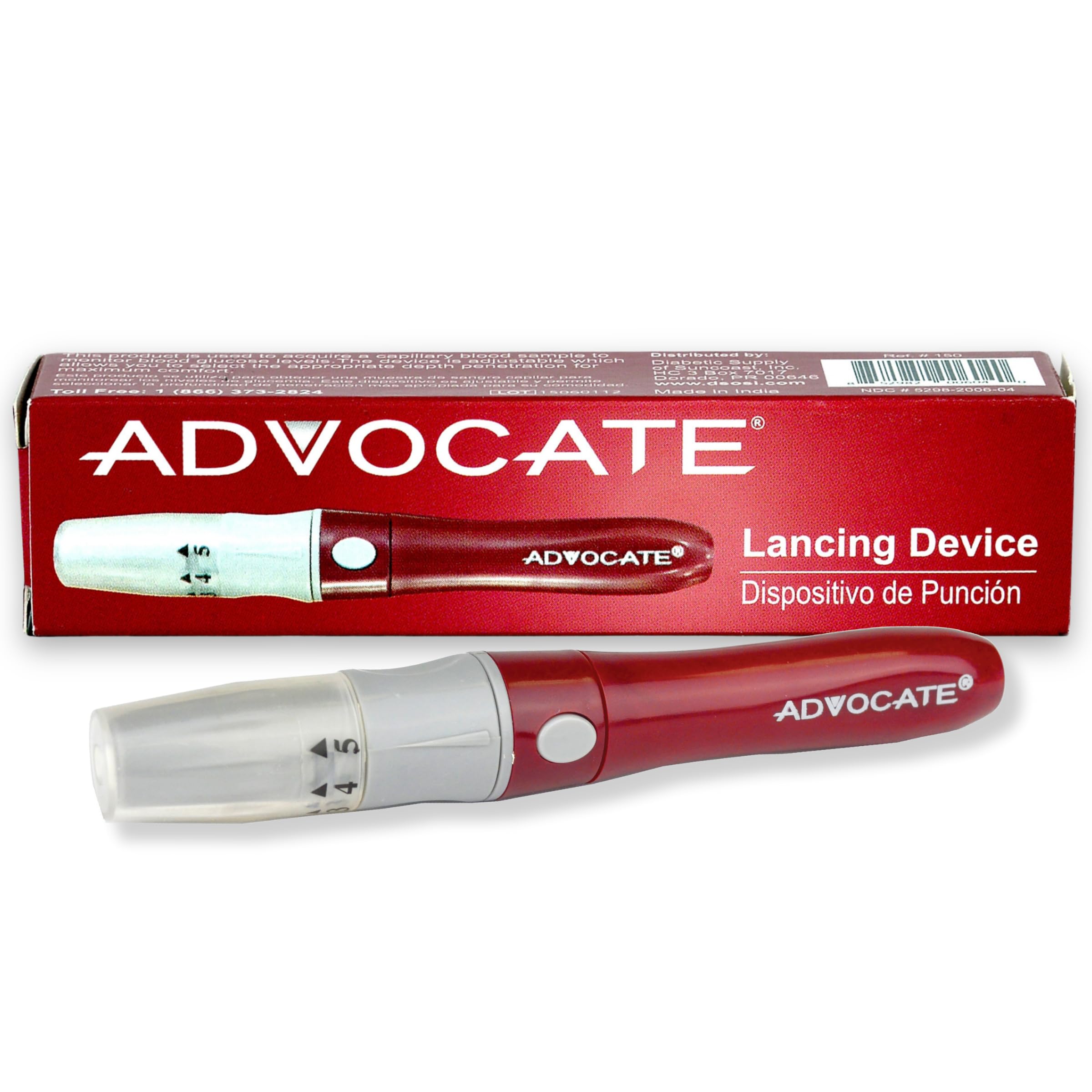Amazon.com: Advocate Lancing Device, Easy-to-Use Lancet Device for ...