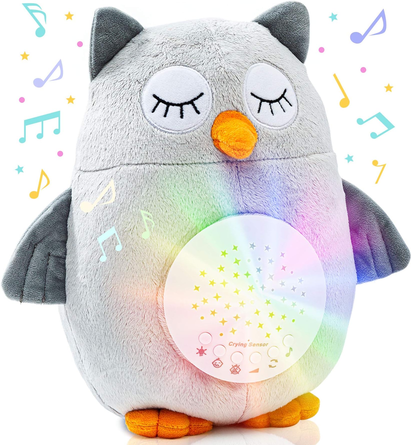 Amazon.com : Baby Soother cry Activated Sensor Toy - Baby Plush Owl ...