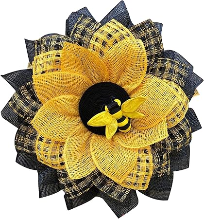 Amazon.com: Corona de abeja para decoración de pared de puerta ...