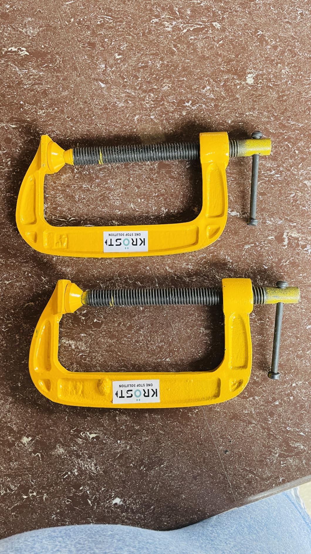 KROST Heavy Duty C and G Clamp Set, 4" C-Clamp for Metalworking ...