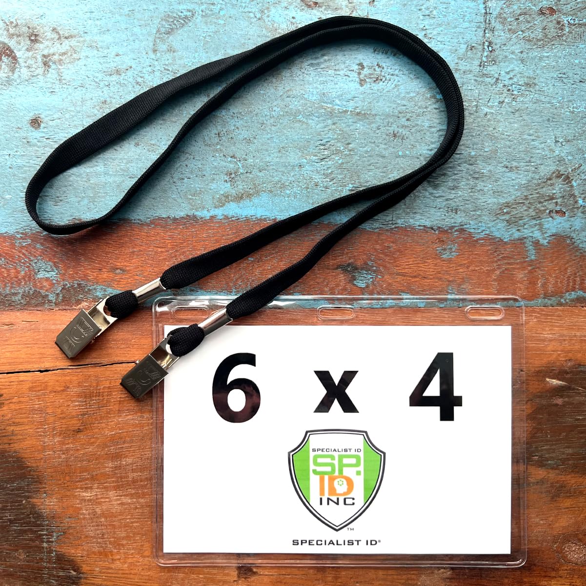 Name Tag Holders With Lanyards 100 Pack 6x4 Badge Holders With Lanyards ...