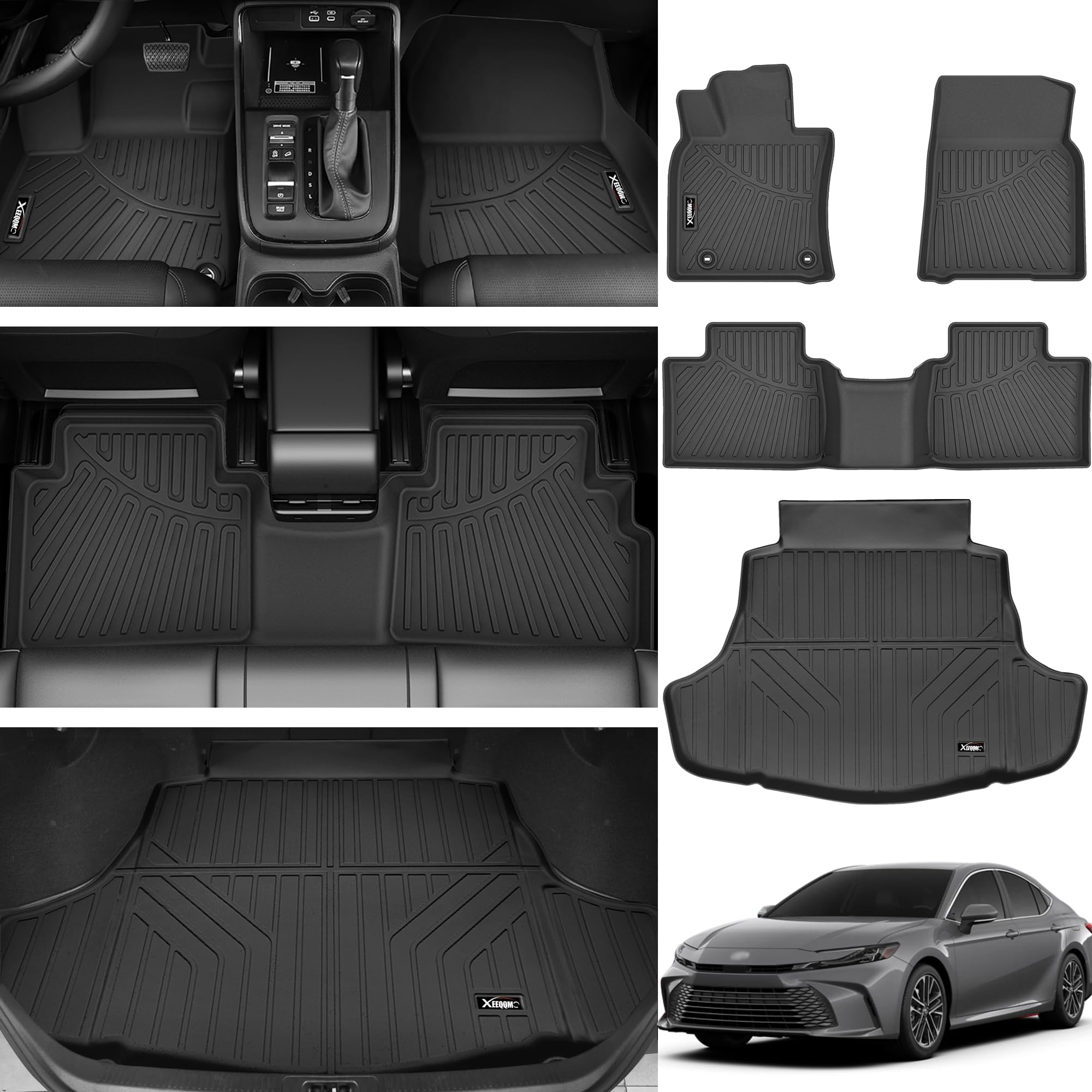 Amazon.com: Floor Mats & Trunk Mat for 2025 Toyota Camry All Weather ...
