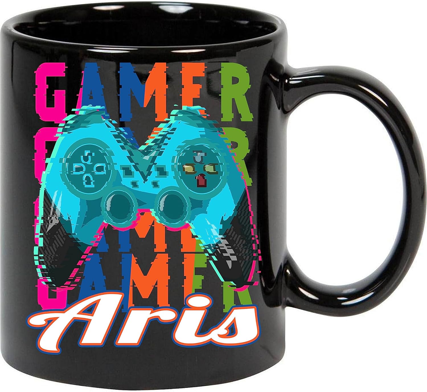 Amazon.com: Coffee Mug Customized Name Aris Game Console Cup - Game ...