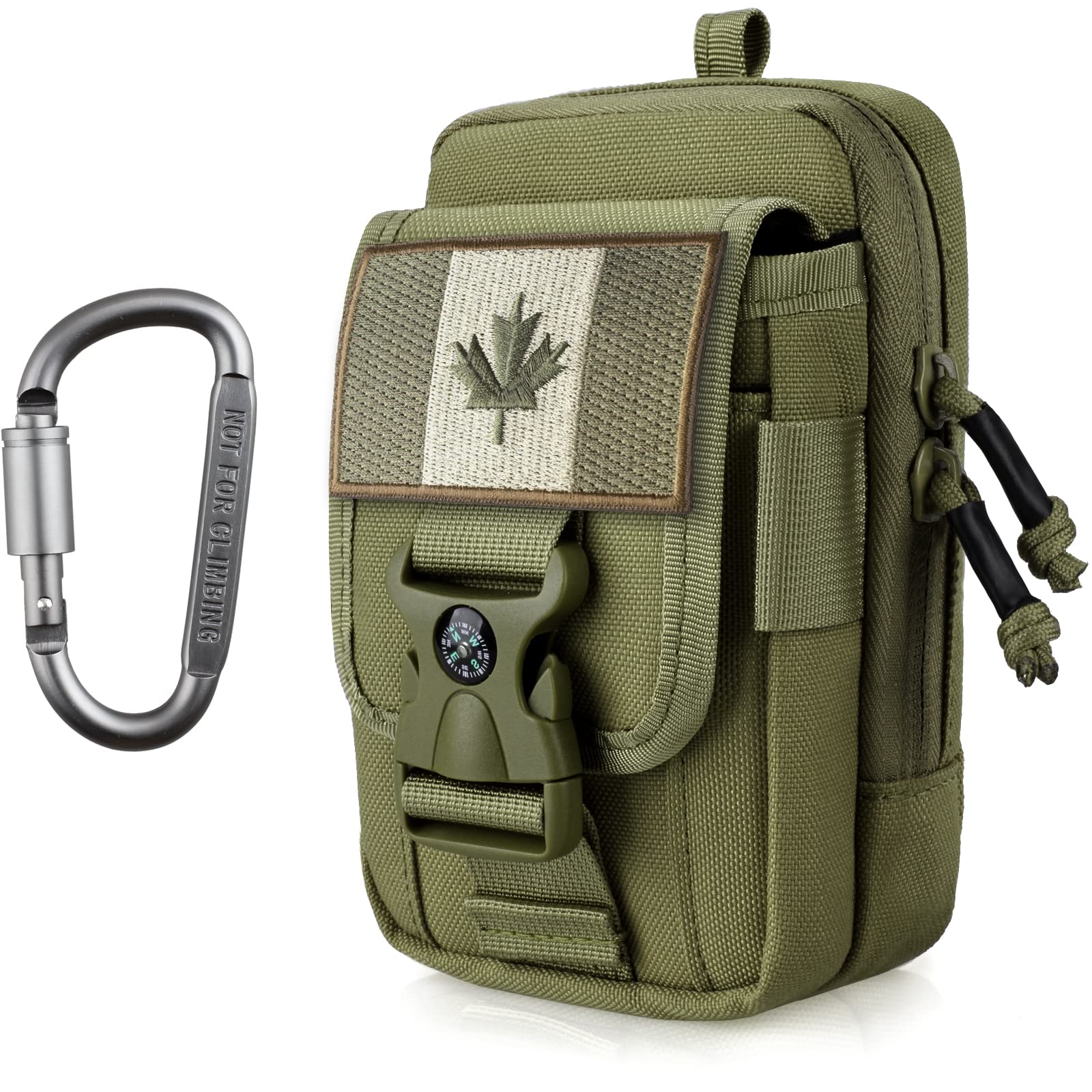 WYNEX Tactical Compass Phone Pouch, Large Molle Smartphone Holster Case ...