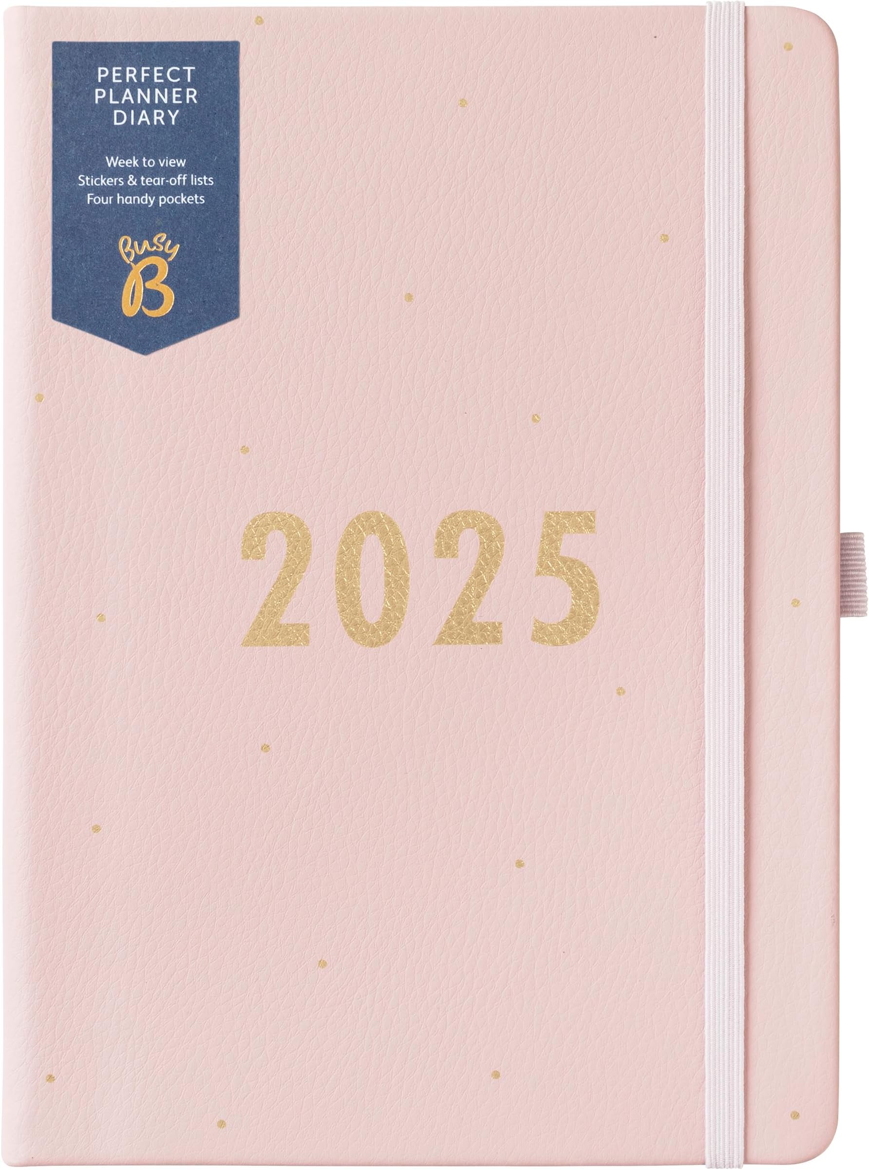 Busy B 2025 Weekly Diary Planner with Navy Marble Cover - A5 Daily Life ...