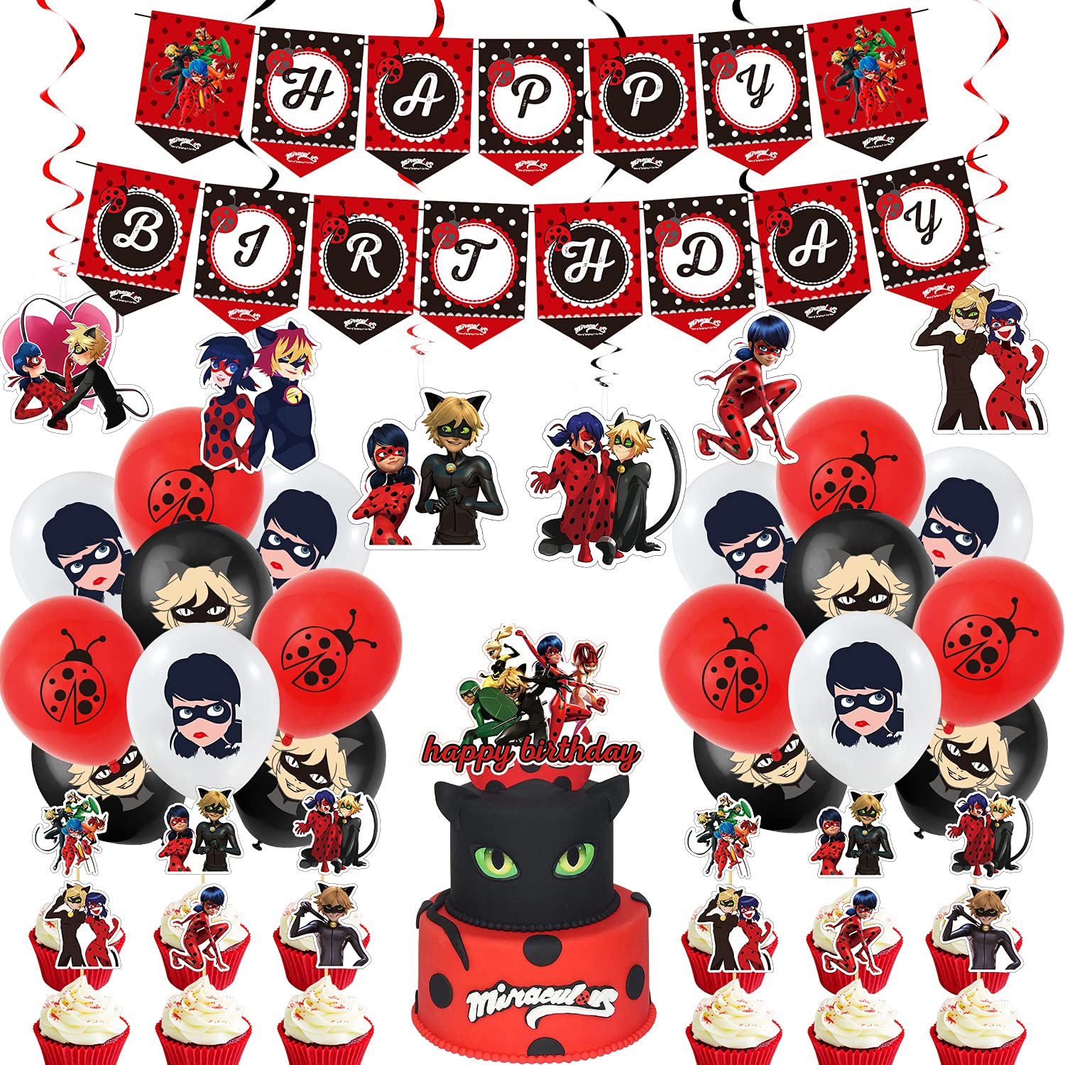 Fabulous Ladybug Theme Birthday Party Decoration Box Miraculous Ladybug ...