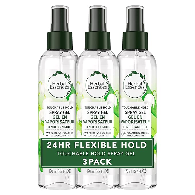 Amazon.com : Herbal Essences Hair Spray Gel for Curly Hair, Styling Gel ...