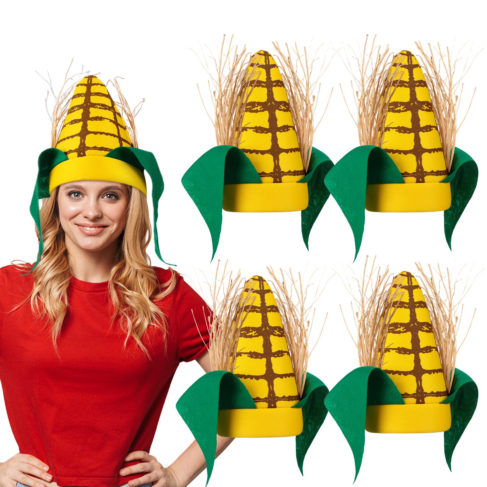 Berlune Funny Corn Hats Corn Cob Hat Corn Accessories Thanksgiving ...