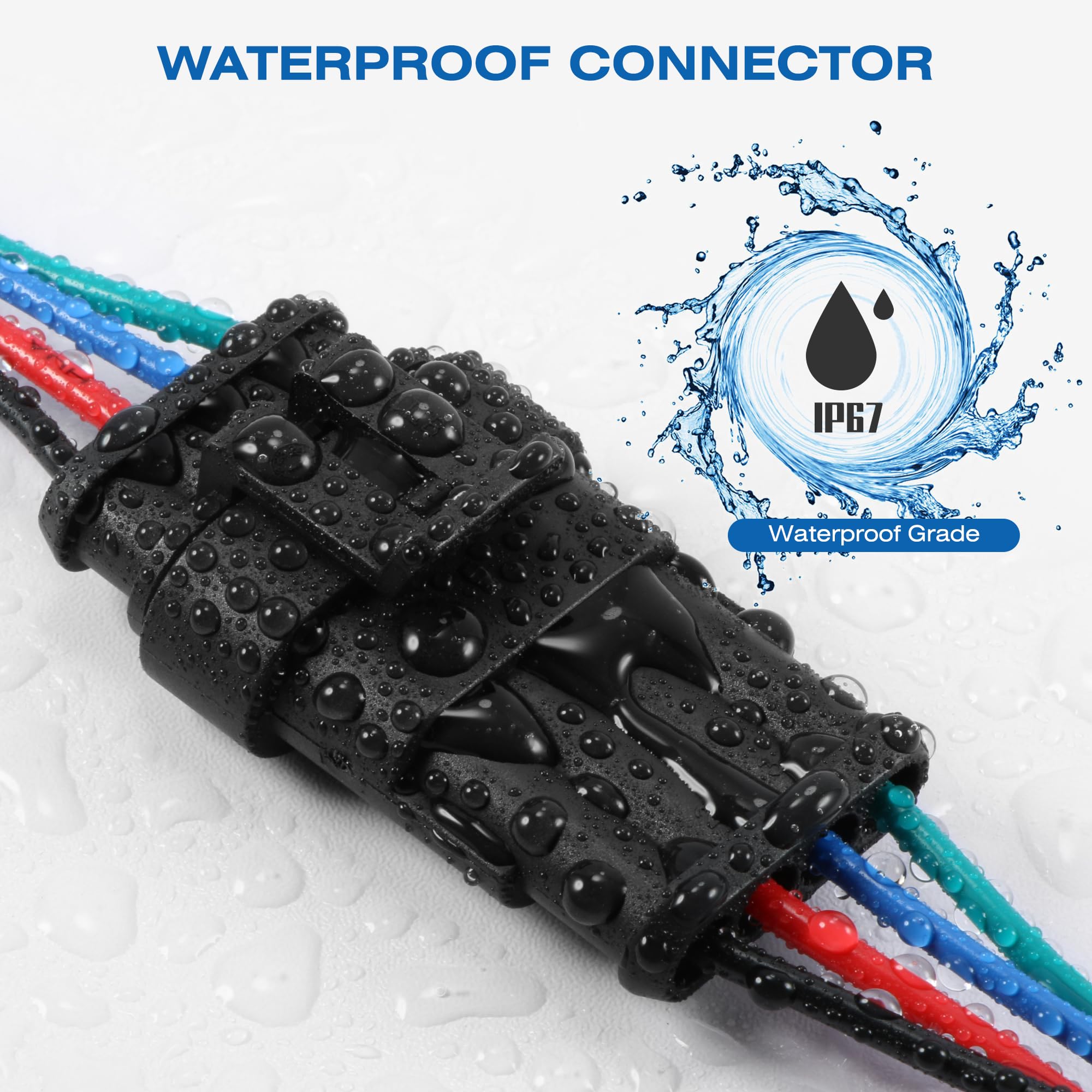 Snapklik.com : RDBS 5 Kit 4 Pin Electrical Wire Connectors 4 Way ...