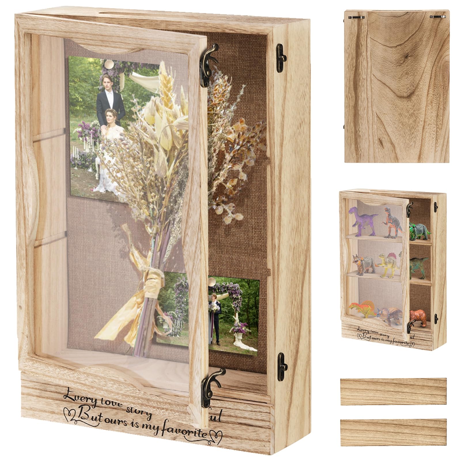 Amazon.com - ZENFUN 11X16 Wedding Shadow Box, Large Shadow Box Frame, 3 ...