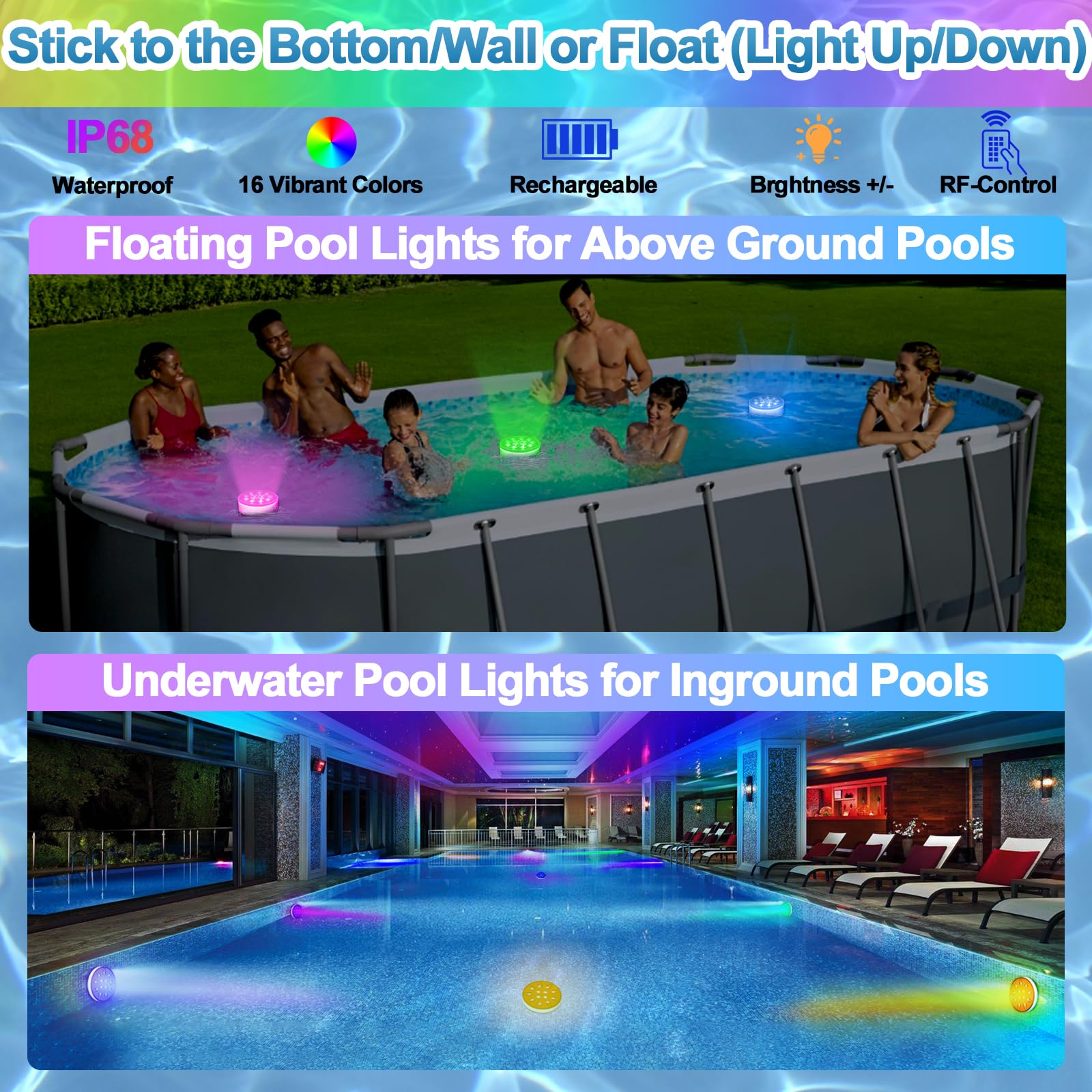 Snapklik.com : Pool Lights For Above Ground Inground Pool, Underwater ...