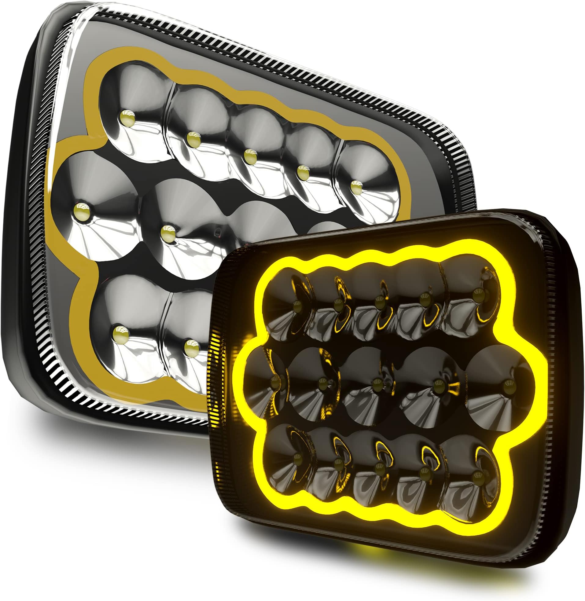 Amazon.com: H6054 Led Headlights, KASLIGHT Pair 5x7 Led Headlight 7x6 ...