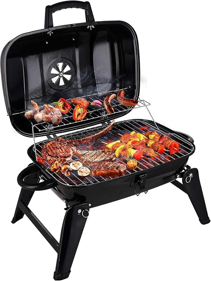 Amazon.com: Grill Trade Portable Charcoal Grills - Mini Barbecue Grill ...