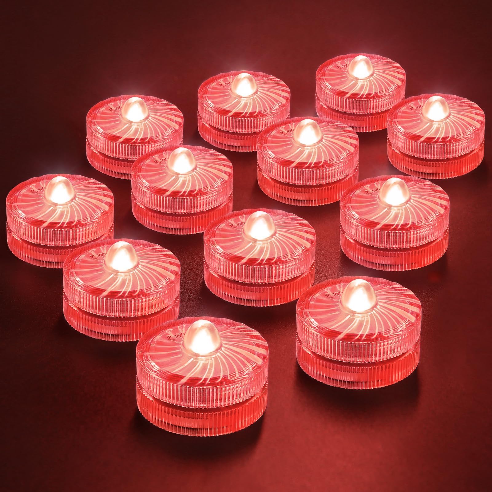 Amazon.com: JYtrend Bright LED Floral Tea Light Submersible Lights for ...