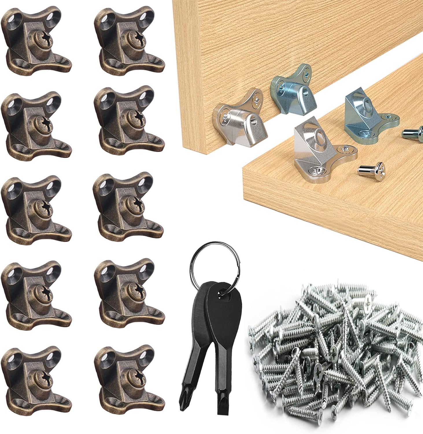 Amazon.com: Butterfly Corner Brace L Bracket Removable Corner Brace ...