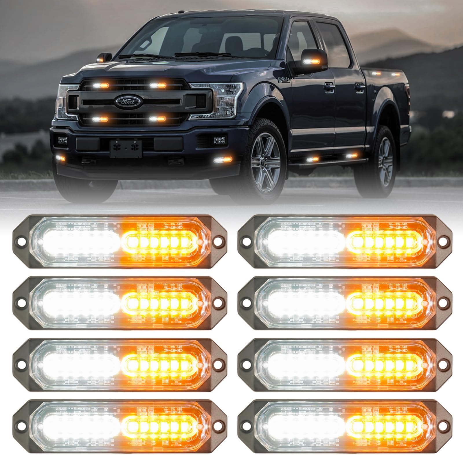 Amazon.com: Leelosp 14 Pack 12 LED Strobe Lights for Tow Trucks ...