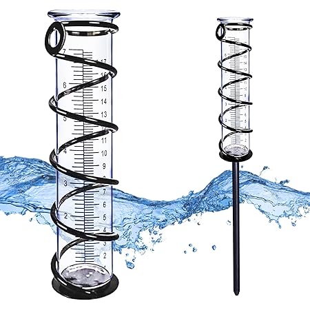 Amazon.com : BIUWING Rain Gauge, Glass rain Gauge Outdoor, rain gauges ...