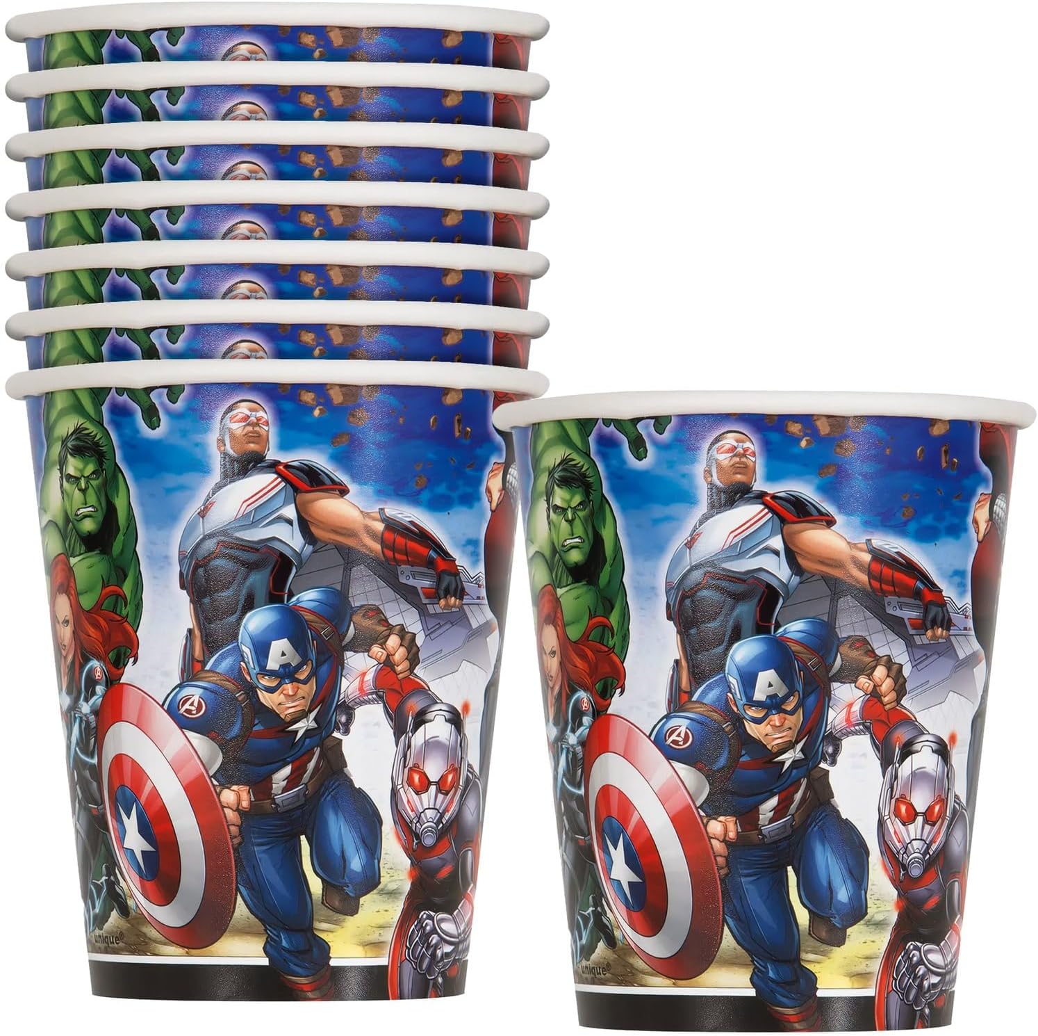 Amazon.com: Marvel Avengers Powers Unite Party Cups - 9 oz. (Pack of 8 ...