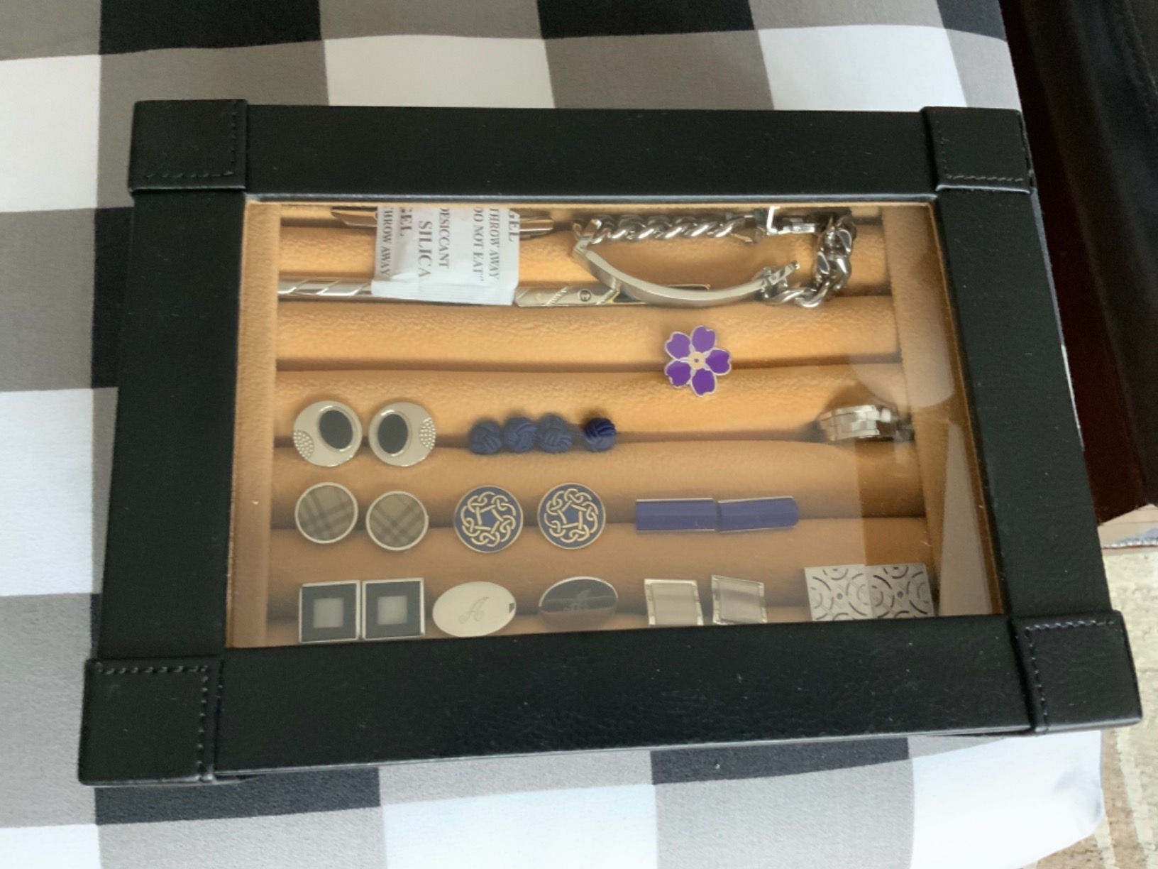 Decorebay Explorer Cufflink Box and Luxury Jewelry Display Case for Men ...