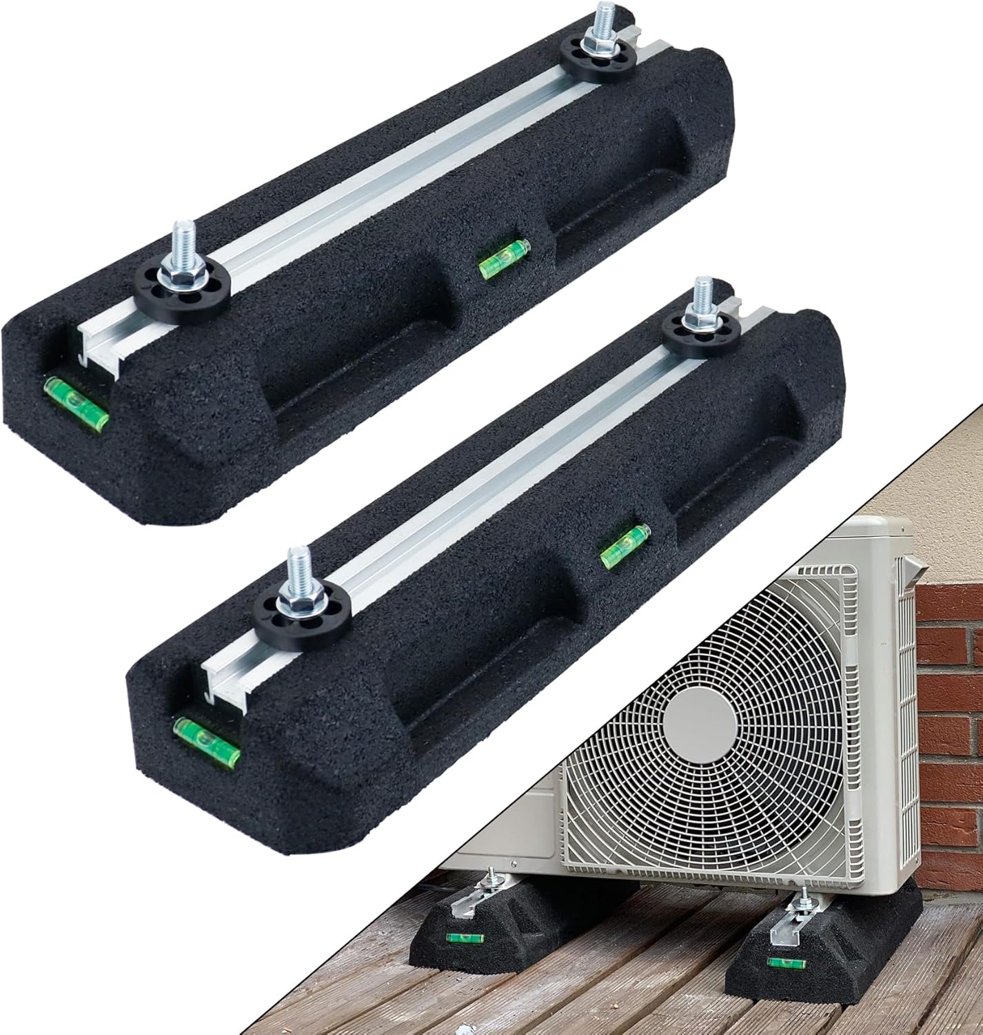 Amazon.com: BJADE'S Mini Split Floor Mounting Base Mounting Feet,Rubber ...