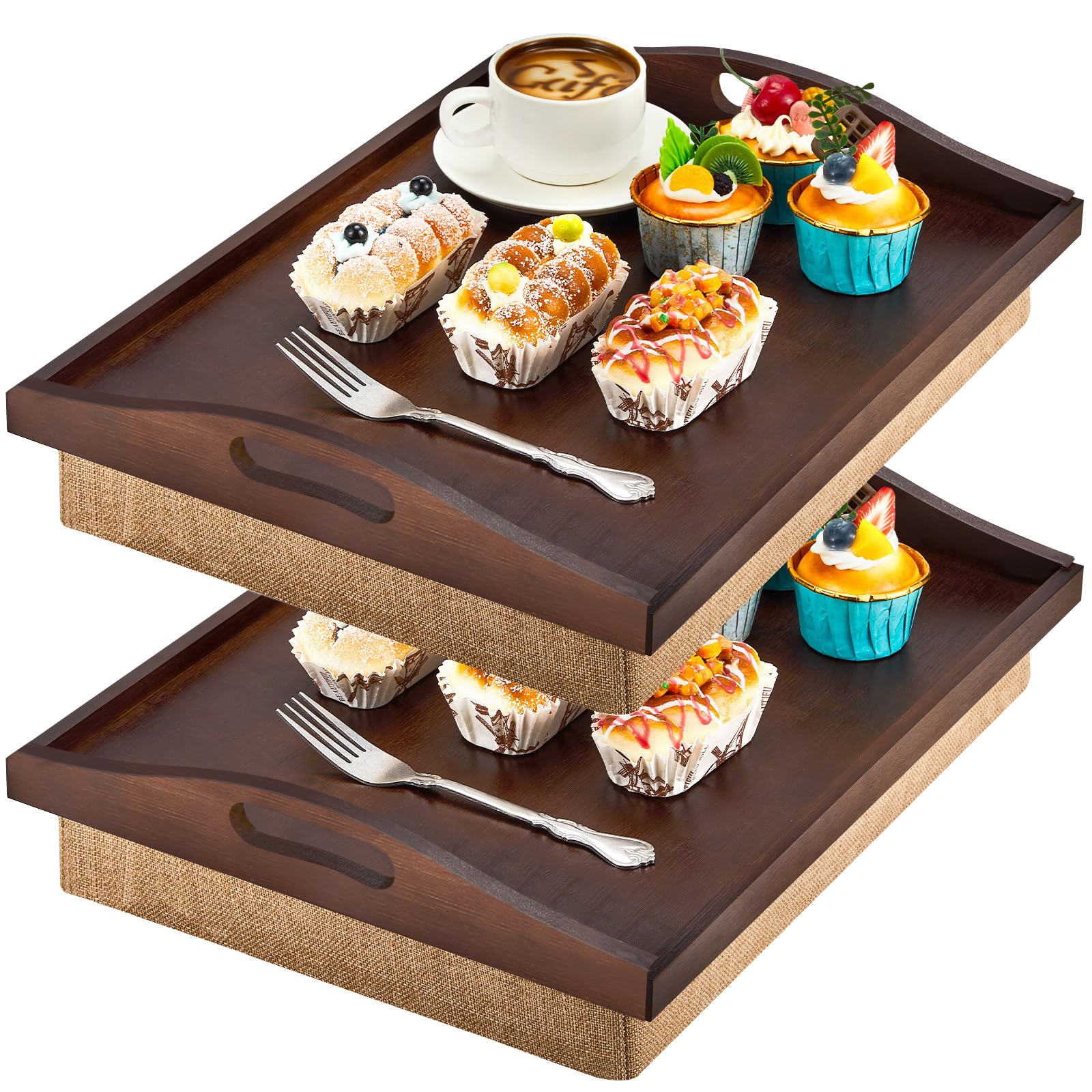 Amazon.com - Tioncy Bamboo Lap Tray with Detachable Pillow 16.9'' x 13 ...