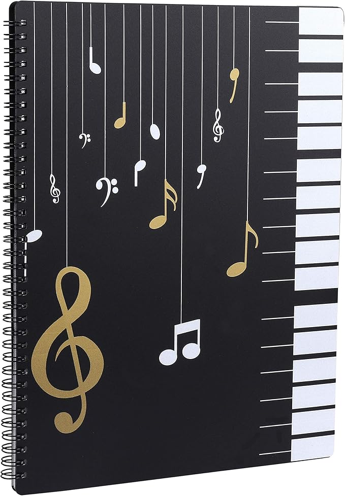 Music Sheet Music Storage Folder A4 Size 30 Pockets G Key Storage ...