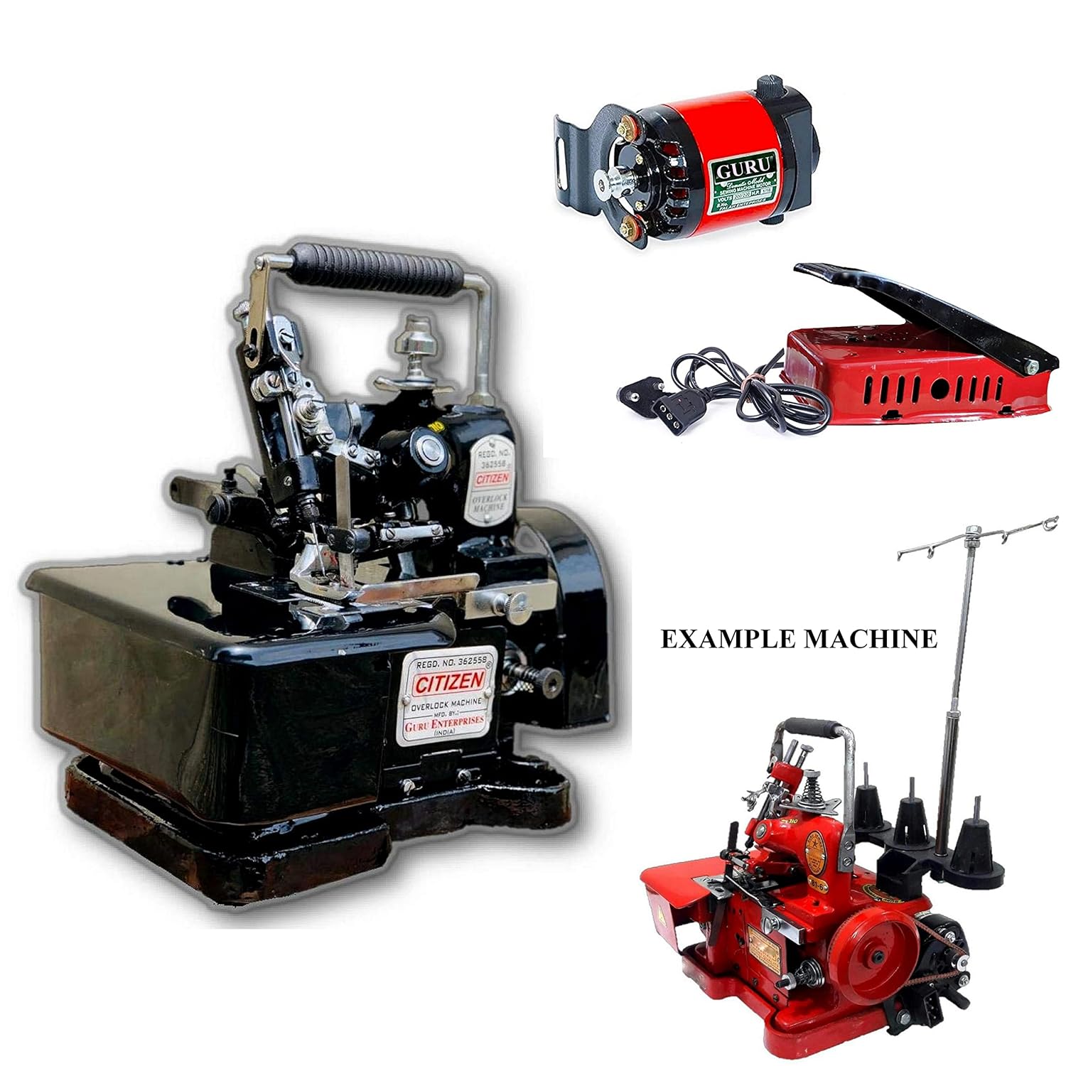 Citizen Overlock Sewing Machine With Motor : Amazon.in: Home & Kitchen