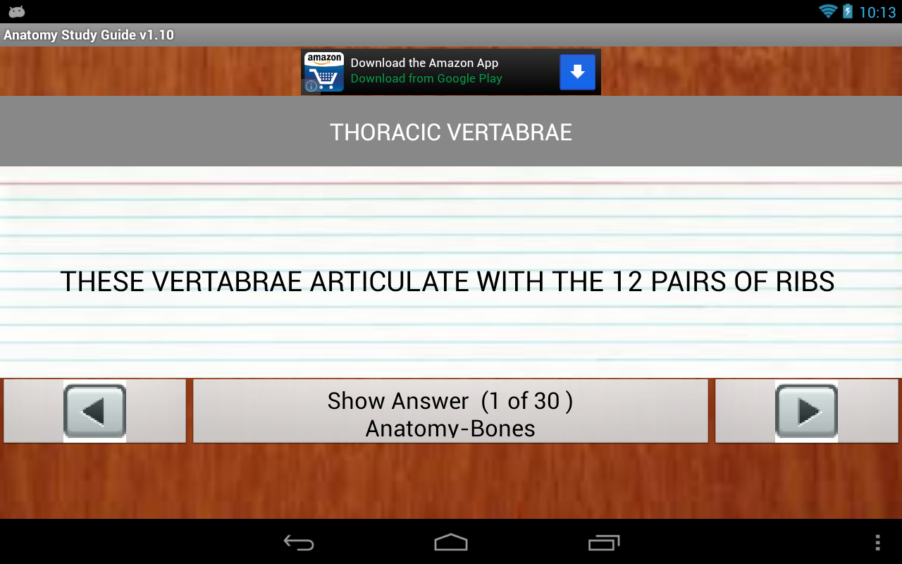 Anatomy Study Guide - App on Amazon Appstore