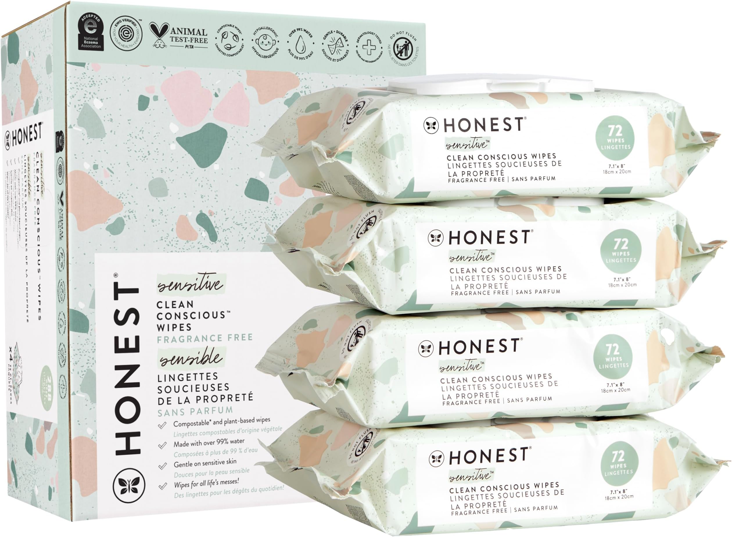 Amazon.com: Hello Bello Extra Gentle Unscented Baby Wipes - Plant Based ...