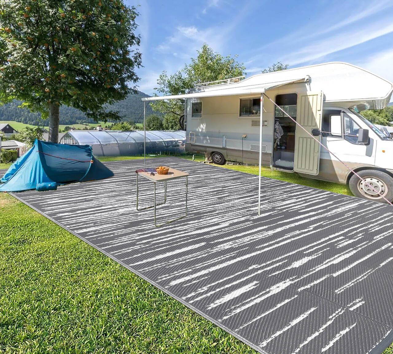 Amazon.com: HEBE Outdoor Rug 9'x18' for Patios Clearance Waterproof ...