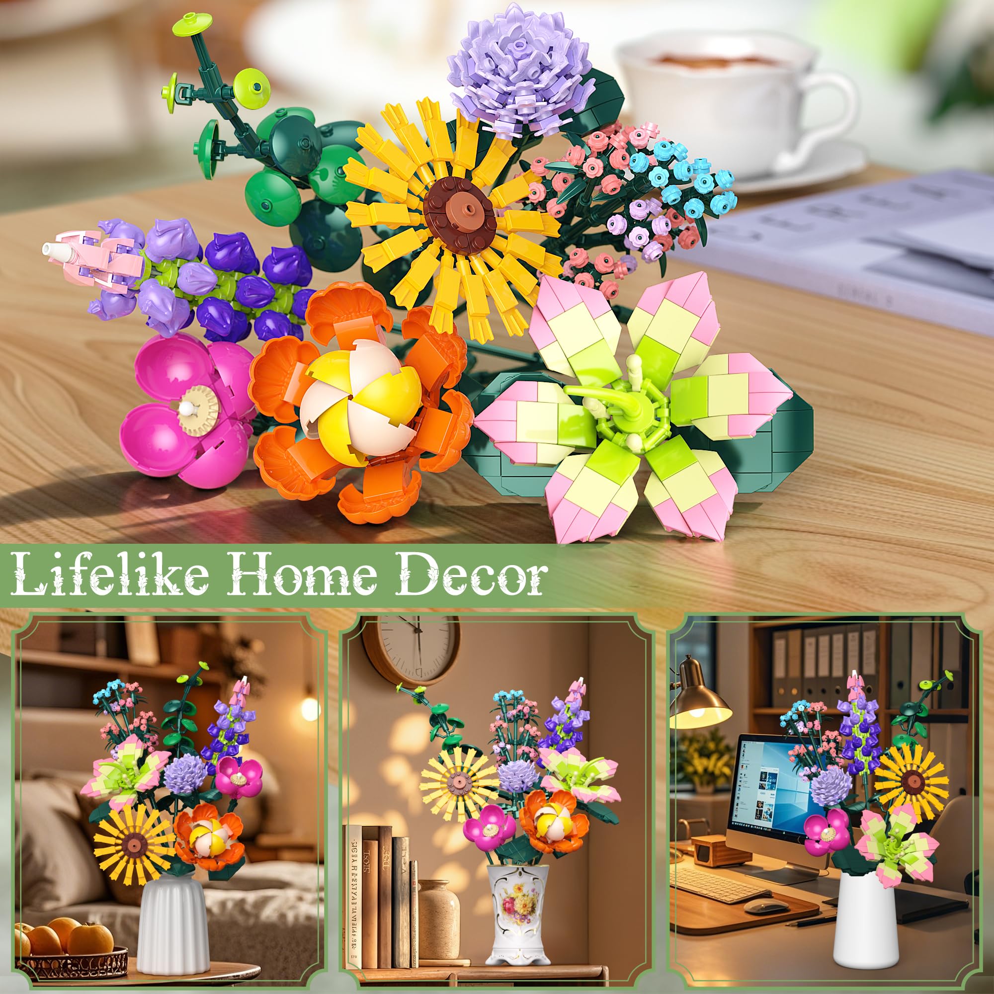 Lego Friends Under The Baubles Flower Bouquet Building Set - 750 Piece ...