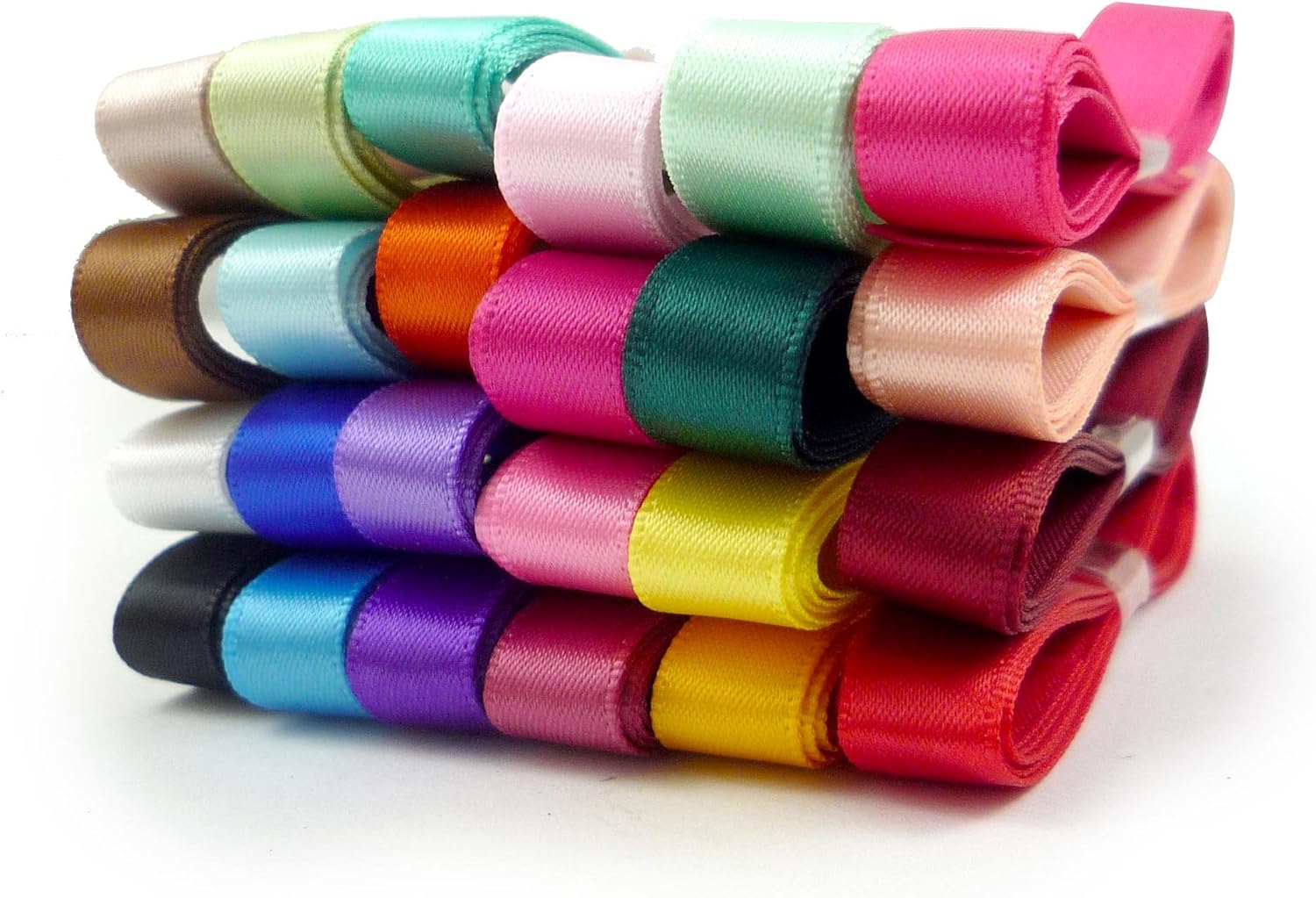 Smart Buy Satin Ribbon For Craft 3 8 Wide Mixed Colors 24 Yards smart-buy-satin-ribbon-for-craft-3-8-wide-mixed-colors-24-yards