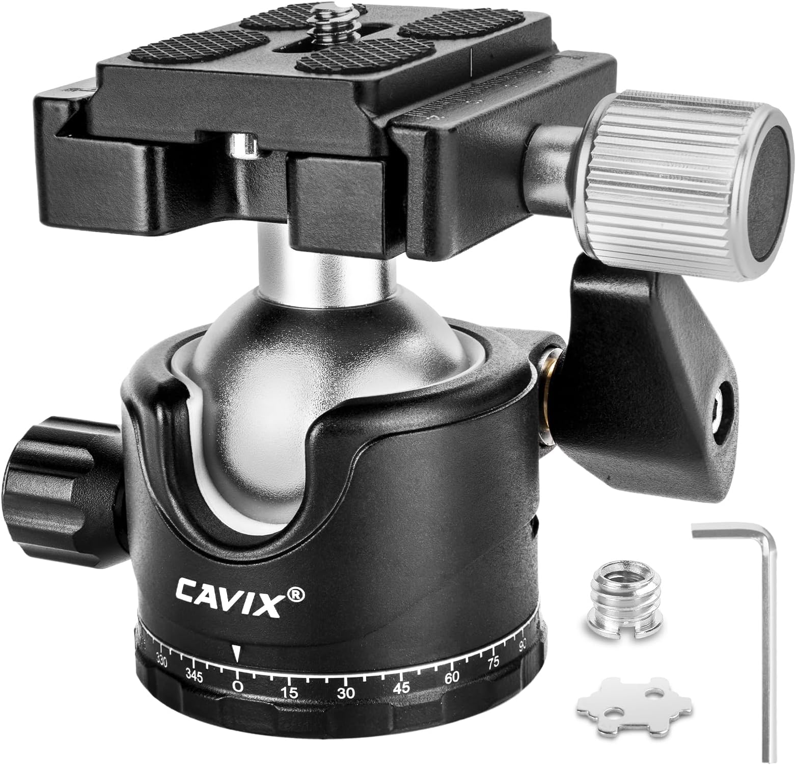 Amazon.com : CAVIX Ball Head 360 Degree Rotating Panoramic Tripod Heads ...