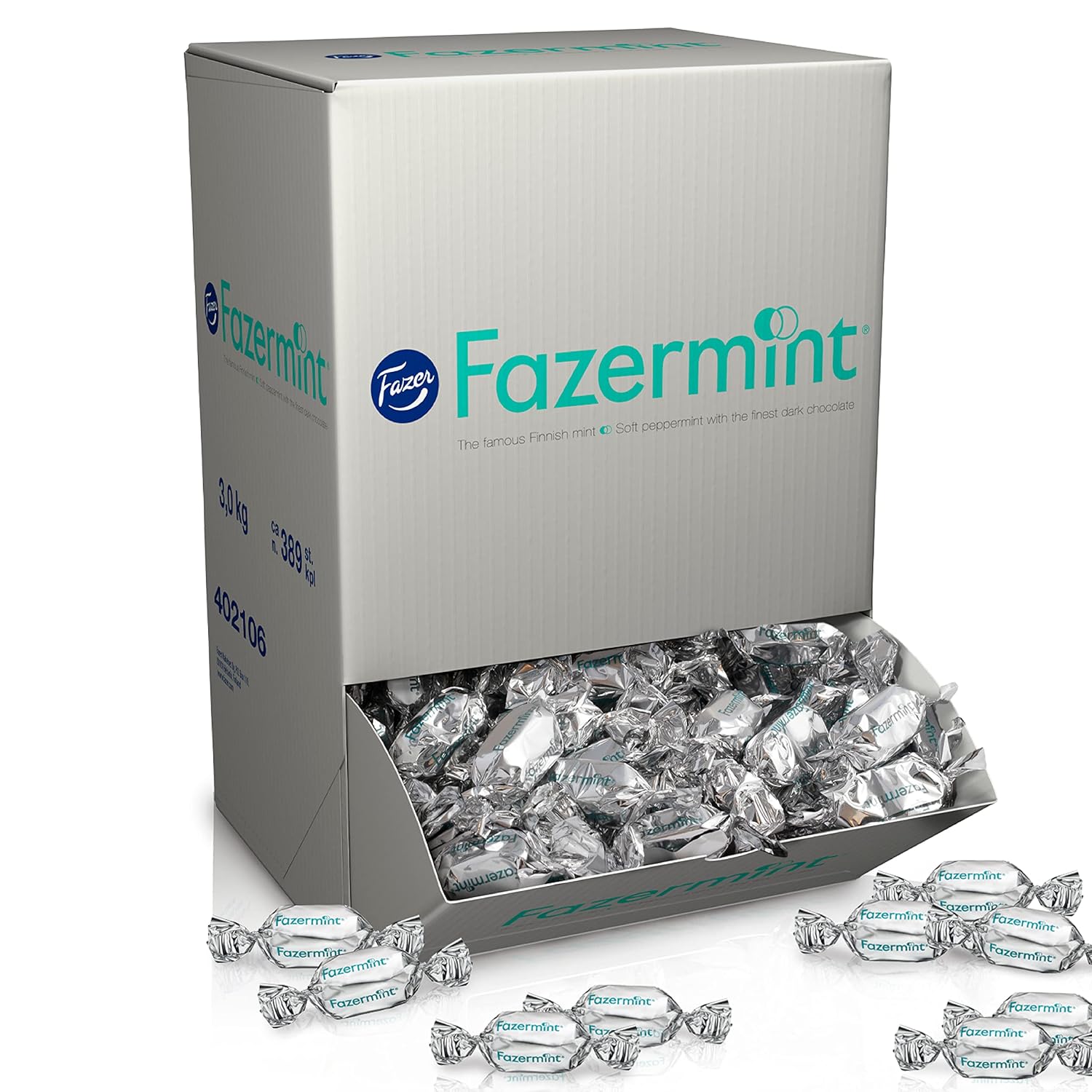 Amazon.com : Fazer Fazermint Bulk (389 Pieces/Bag), 6.6000-Pound (3 kg ...