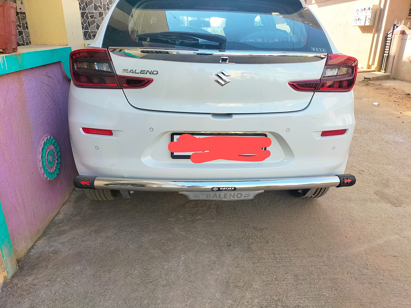 DriveStylish Stainless Steel High Gloss Safety Rear Bumper Protector ...