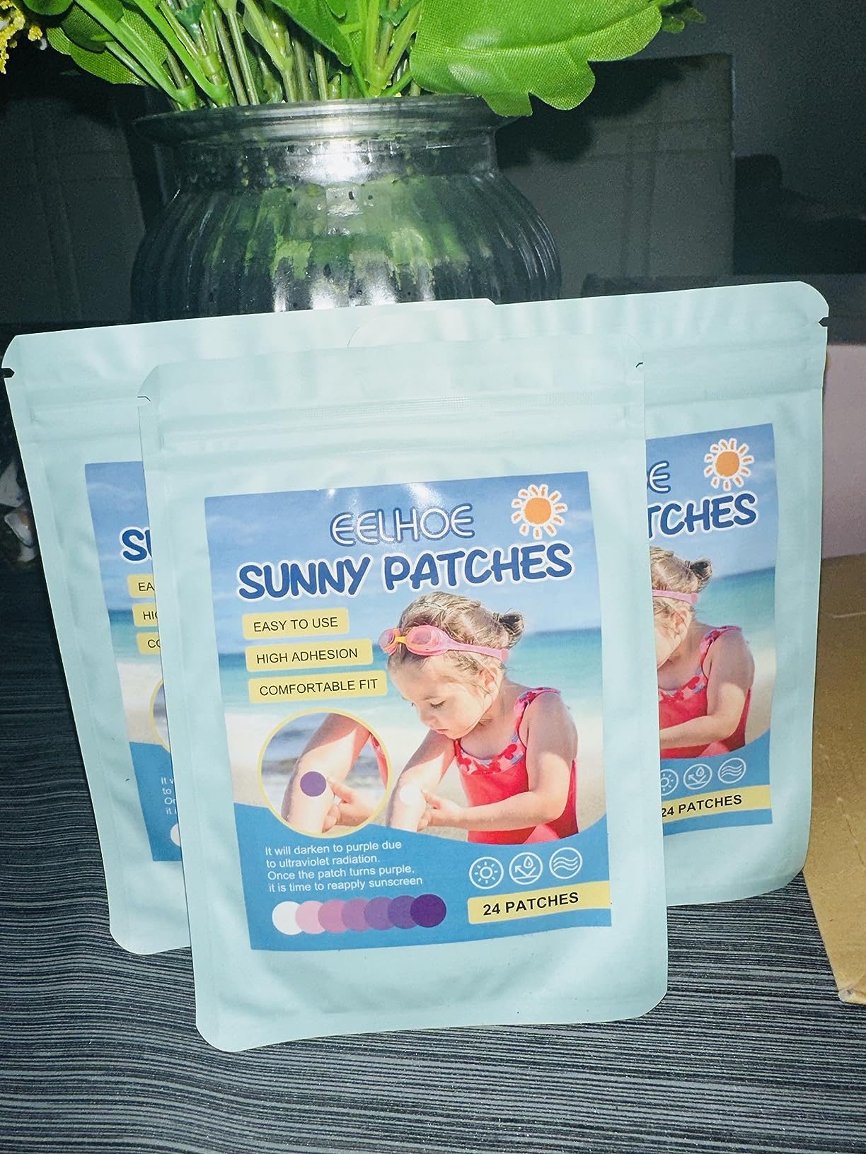 72PCS UV Stickers For Sunscreen Reapply Waterproof UV Patches for Body ...