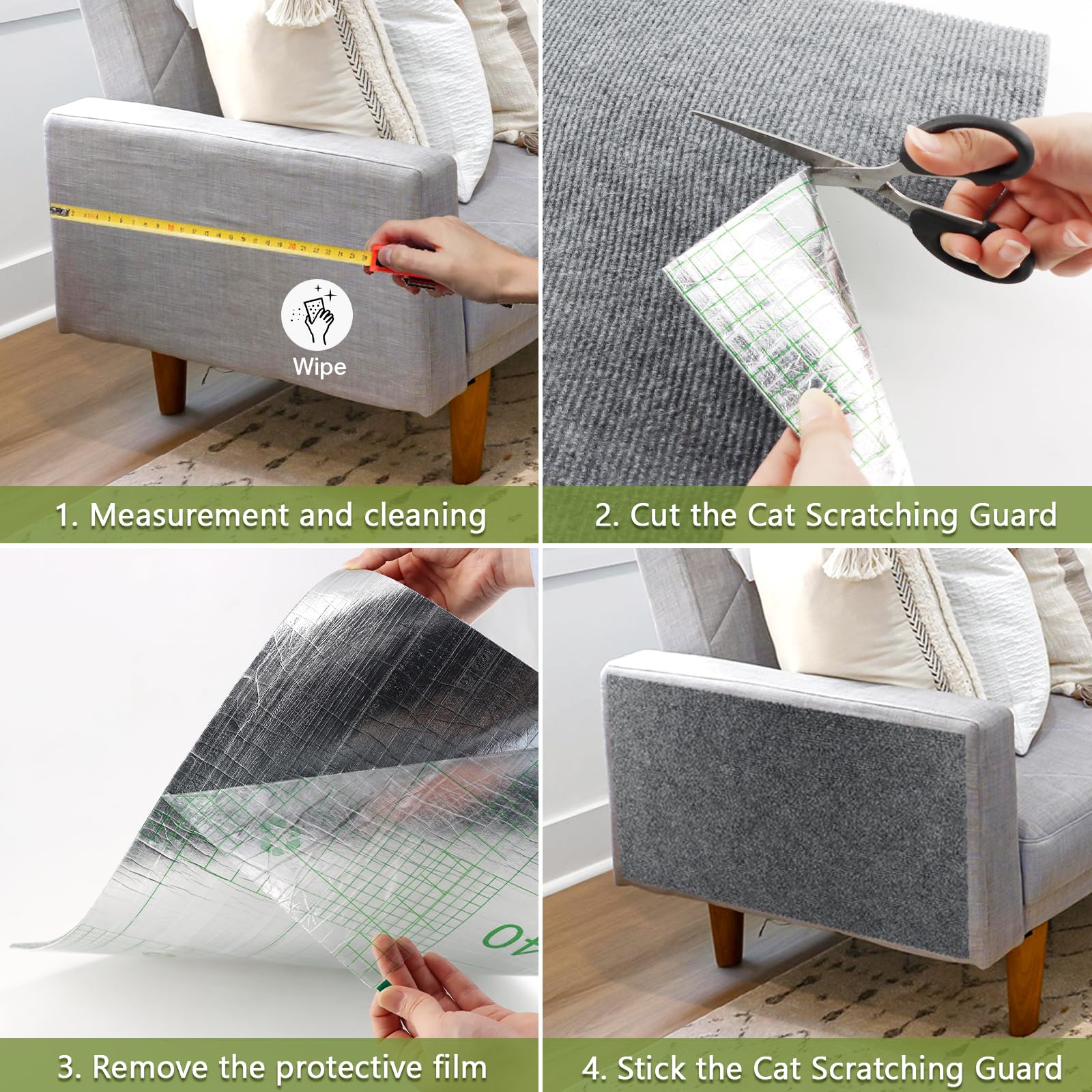 Snapklik.com : Cat Scratch Furniture Protector For Couch, Wall & Door ...