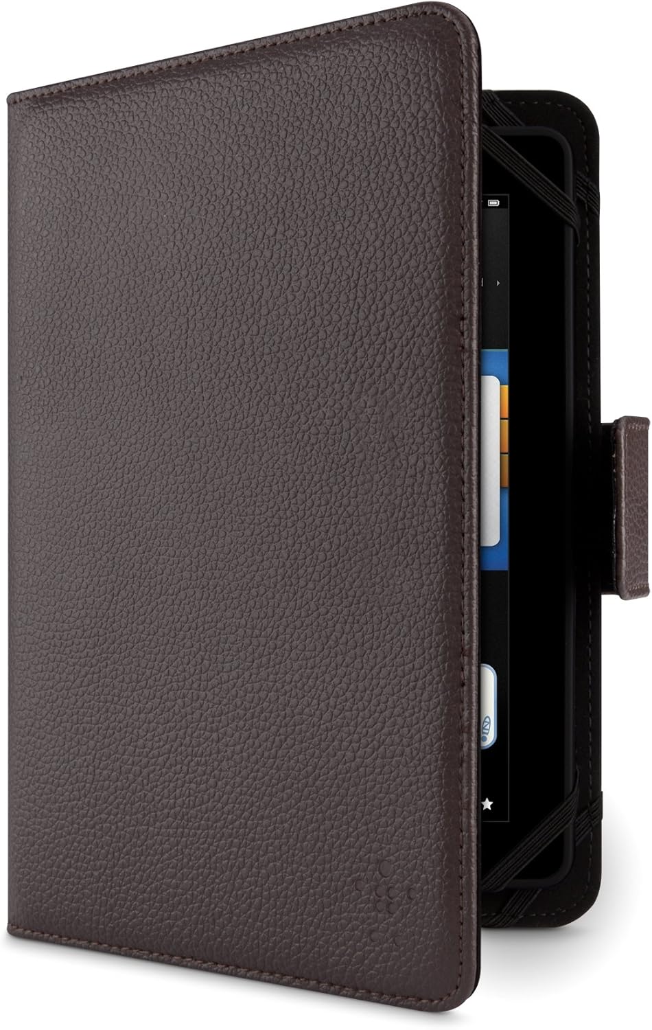Amazon.com: Belkin Full Grain Leather Tab Folio with Dual Elastic ...