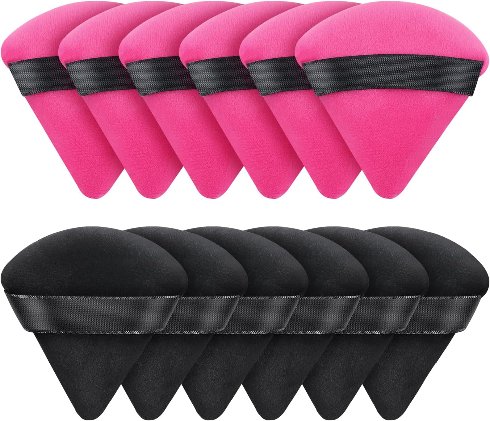 Amazon.com : 12 PCS Powder Puff Triangle Makeup Puffs for Loose Setting ...