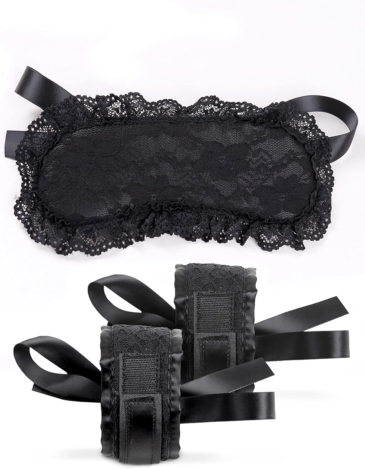 Amazon.com: Lace Silk Mask Soft Eye Mask Comfortable Accessories Night ...