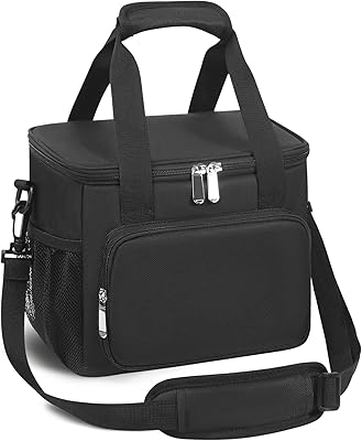 HydraCup Insulated Meal Prep Lunch Bag - Food Containers, Shaker Bottle ...