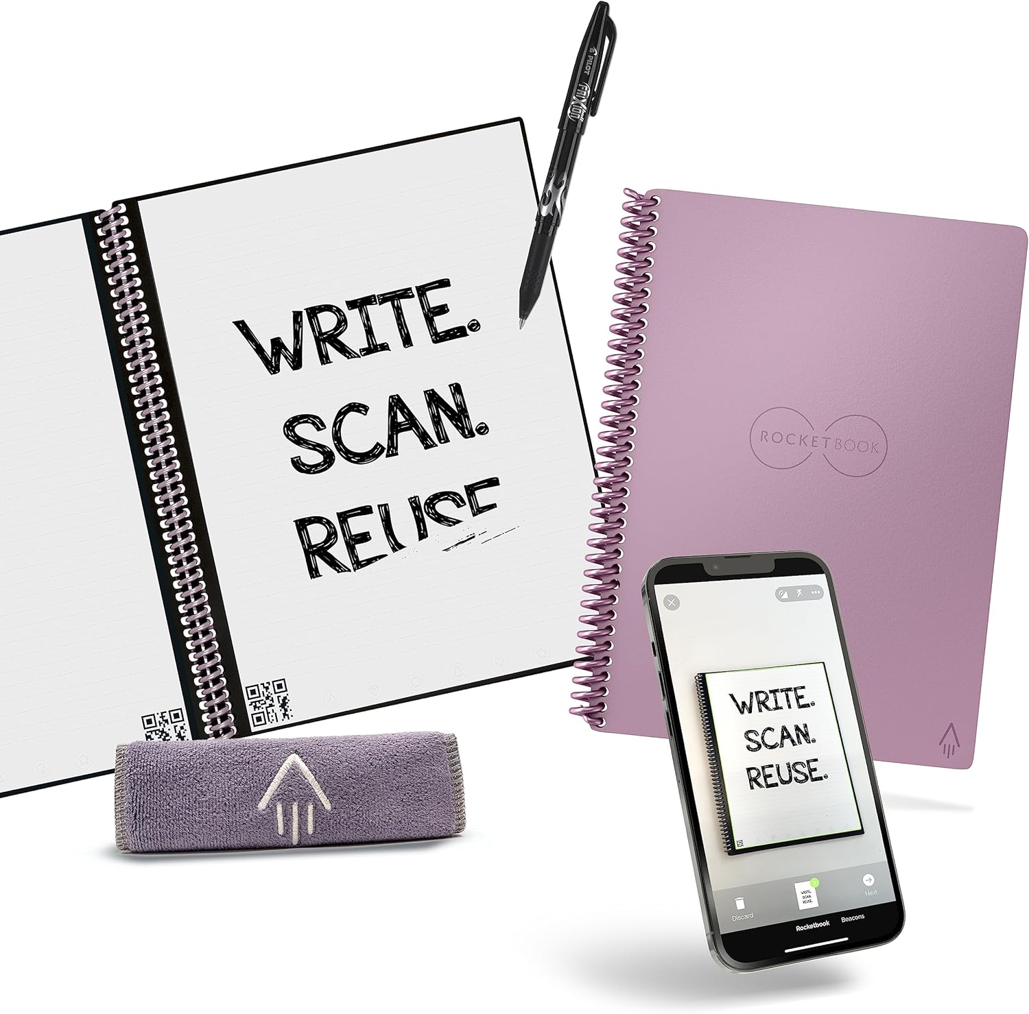 Amazon.com: Rocketbook Core Reusable Smart Notebook | Innovative, Eco ...