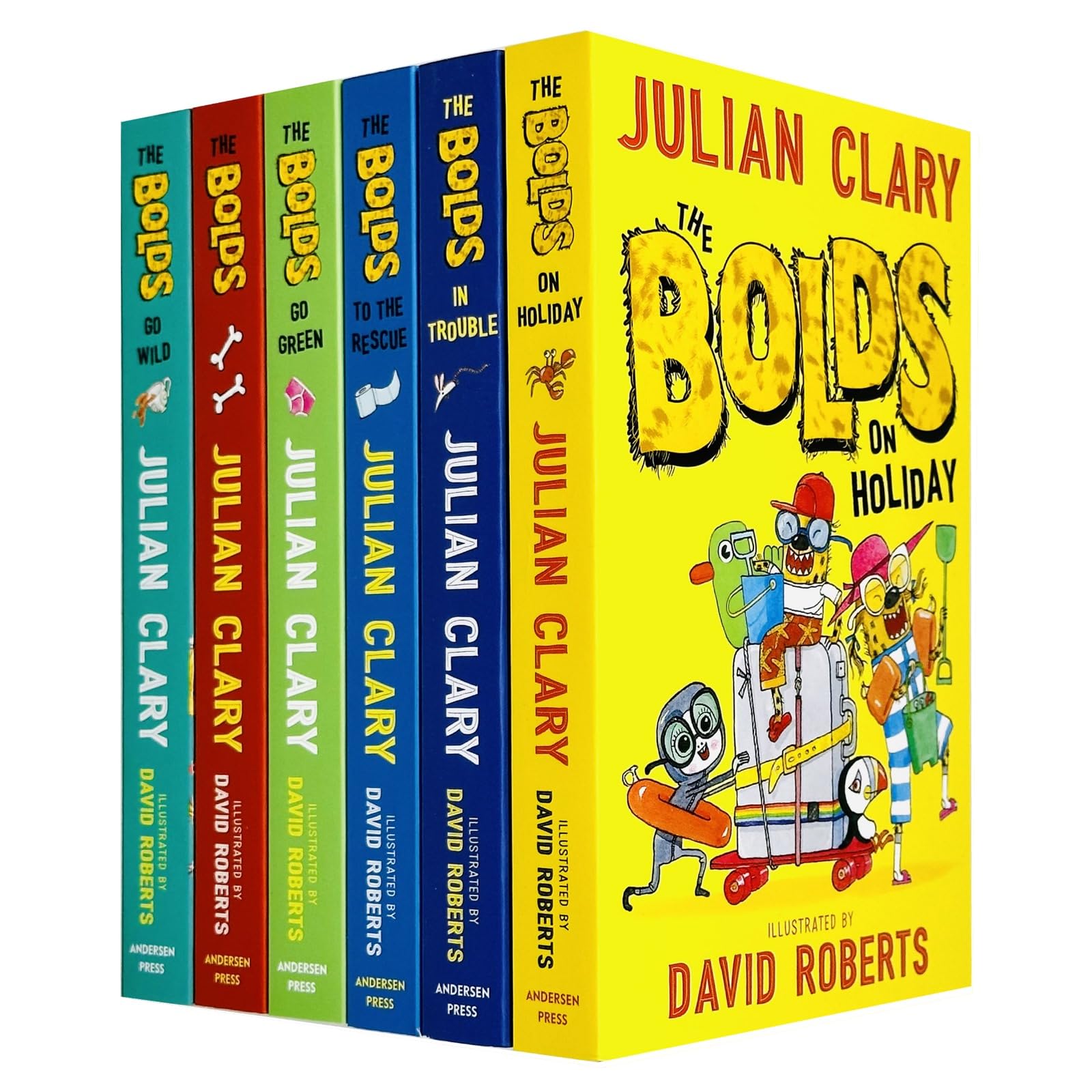 Julian Clary The Bolds 6 Books Collection Set (The Bolds, Go Green, To ...